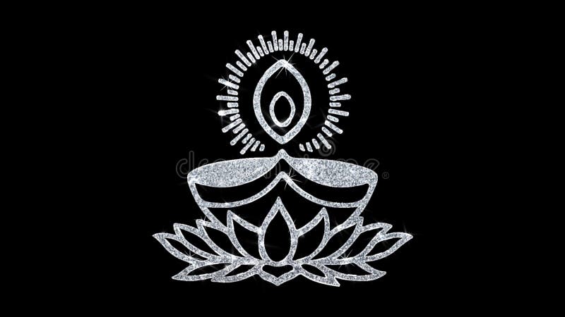 Deepak Diya Lamp Element Blinking Icon Particles Greetings, Invitation ...