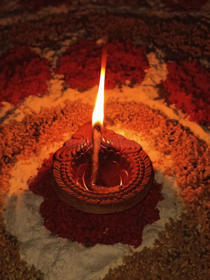Deepavali stock image. Image of deepa, rangoli, carving - 206512273