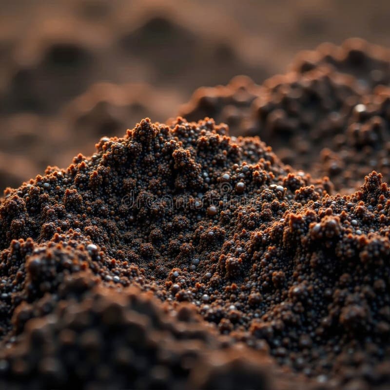 Deeply Colored Topsoil, Granular Structure, Moist Earth, Ground ...