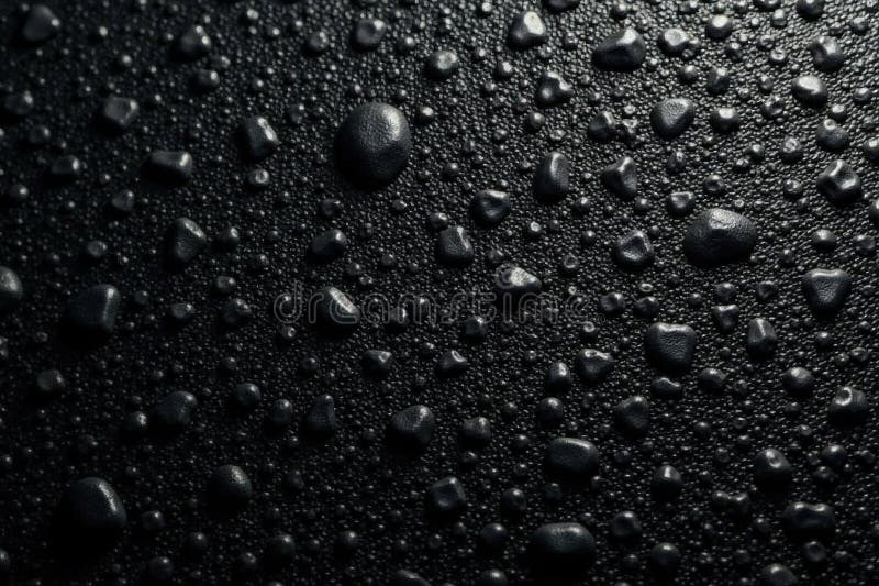 Deeply Grained, Polished Black Leather Surface, Hide, Vintage, Surface ...