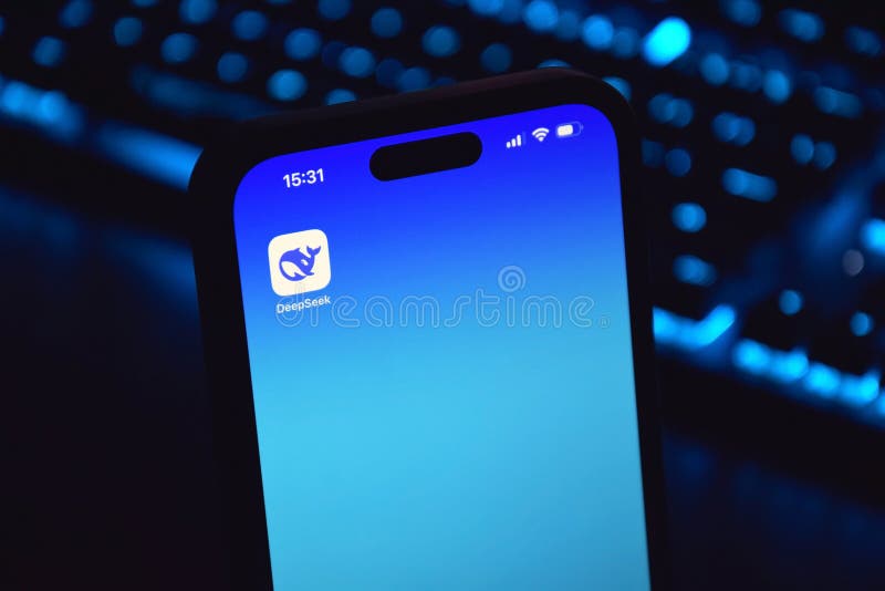 Deepseek Ai Logo is Displayed on Smartphone. Editorial Stock Image ...
