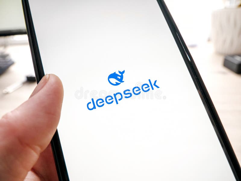 Dzerzhinsk, Russia,28.01.2025 Deep Seek Logo is Displayed on Phone ...