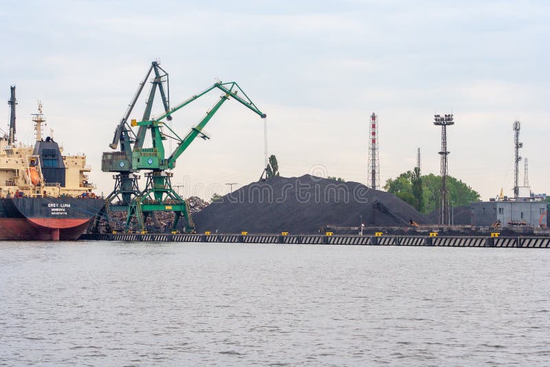 Deepwater Container Terminal in Gdansk. Large Port Cranes Editorial ... Deepwater Container Terminal in Gdansk. Large Port Cranes Editorial ...