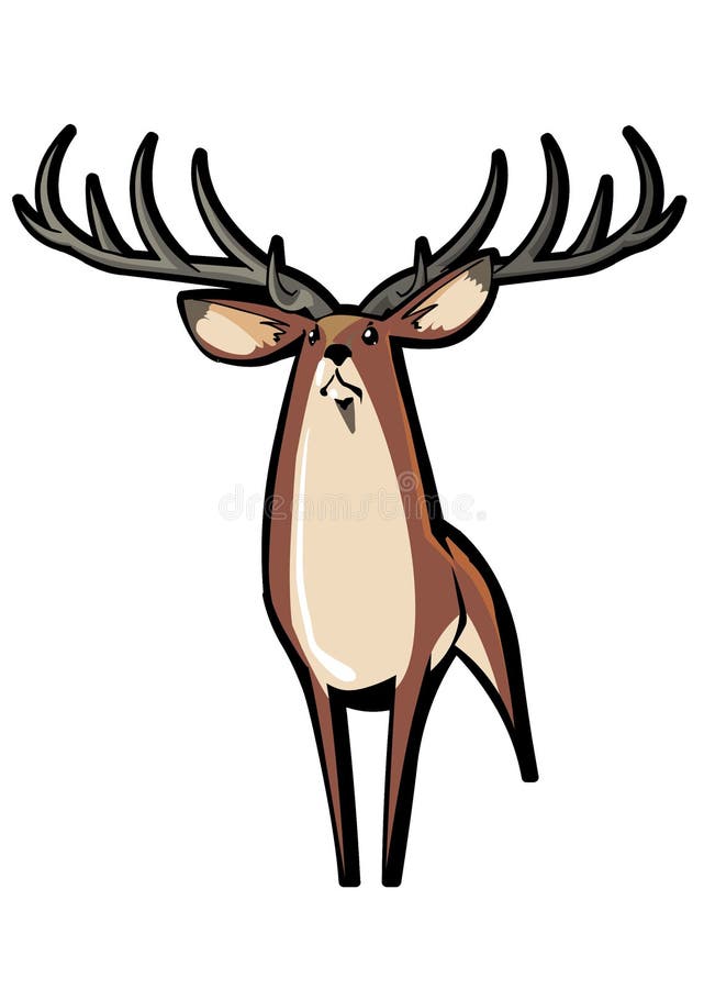 Dead moose. Deer is dead stock vector. Illustration of body - 88033204