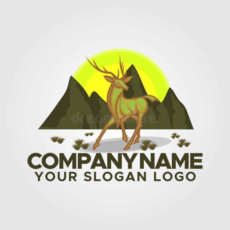 Deer animal cartoon stock illustration. Illustration of graphic - 142204150