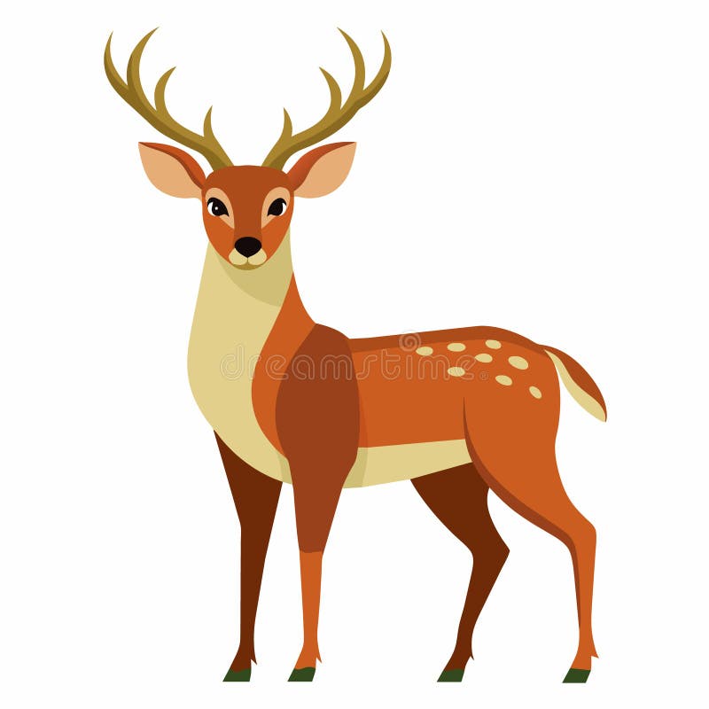 Deer Animal Vector Design Cartoon Illustration Stock Illustration ...