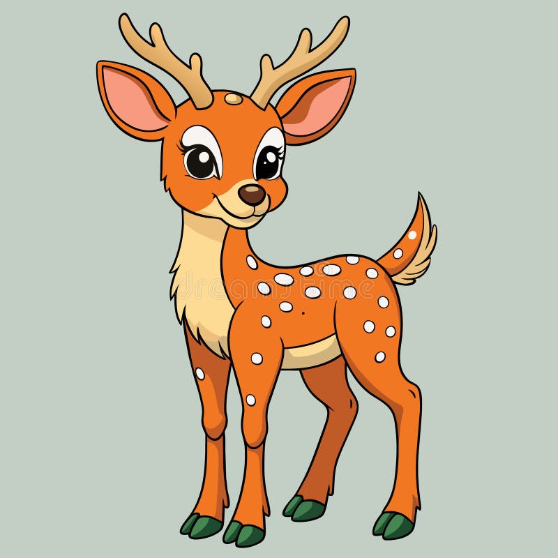 Deer Animal Vector Design Cartoon Illustration Stock Vector ...