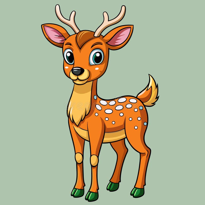 Deer Animal Vector Design Cartoon Illustration Stock Vector ...