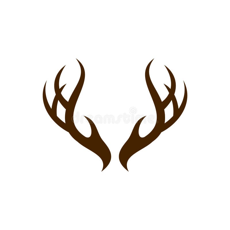 Deer Head Antlers Vector Logo Template Illustration Design Vector Eps