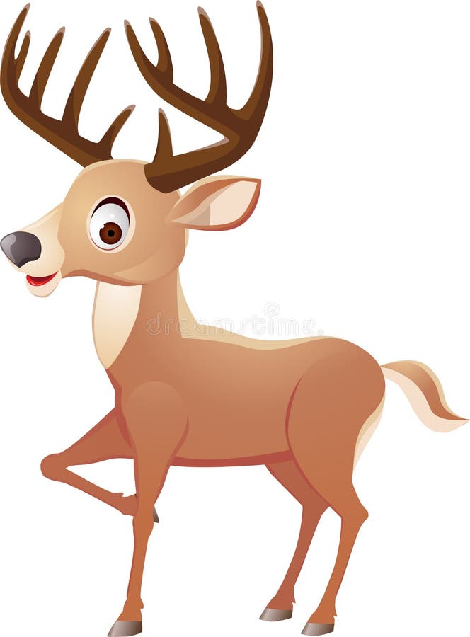 Deer cartoon stock vector. Illustration of animal, fallow - 22089269