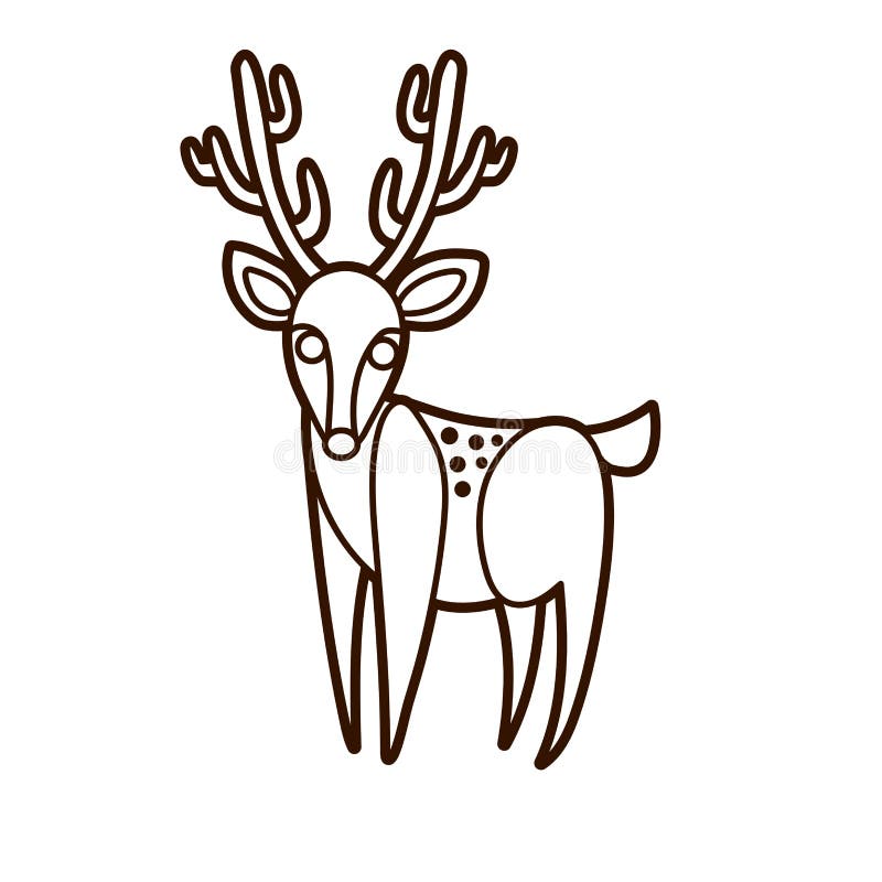 Deer Cartoon Graphic Vector. Stock Vector - Illustration of design ...