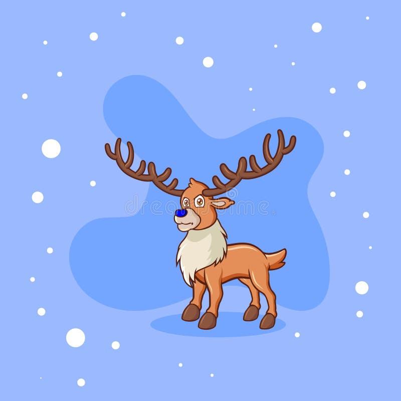 Angry Reindeer stock vector. Illustration of cartoon - 14060895