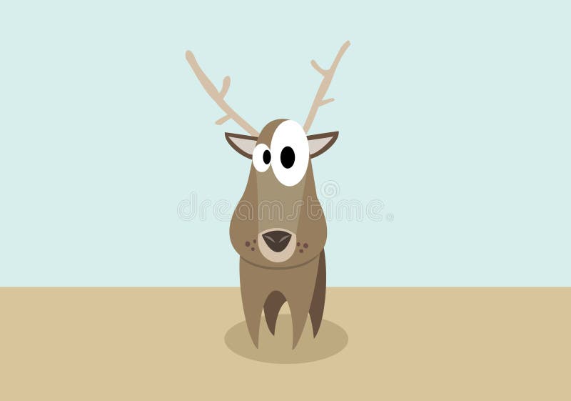 Deer Confusions stock illustration. Illustration of cartoon - 66545552