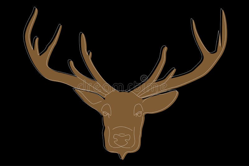 How To Draw A Simple Deer Head