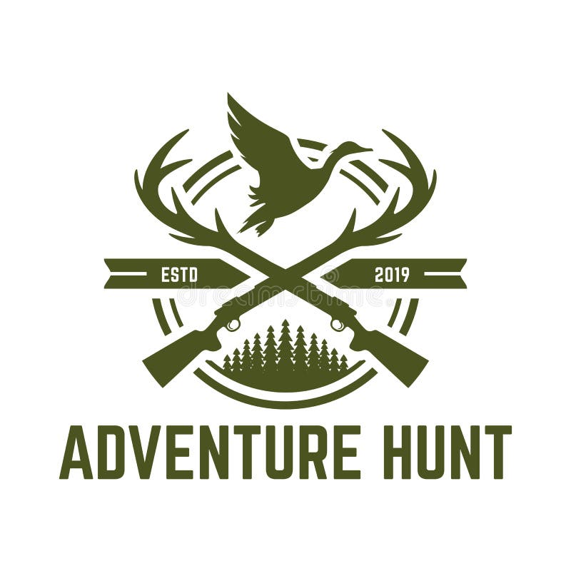 Hunting Logo, Hunt Badge or Emblem for Hunting Club or Sport, Deer ... Hunting Logo, Hunt Badge or Emblem for Hunting Club or Sport, Deer ...
