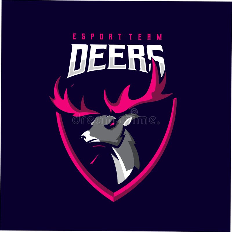 Deer esport logo stock vector. Illustration of graphic - 263212605