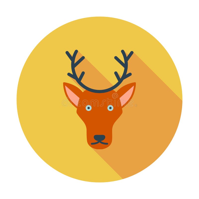 Deer icon stock vector. Illustration of elegance, ride - 106197373