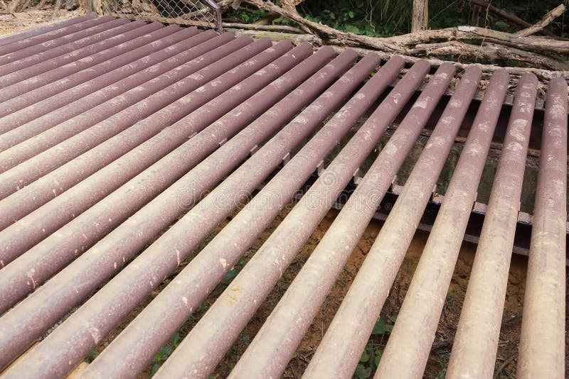 One-way deer gate stock image. Image of fence, soria - 23510175