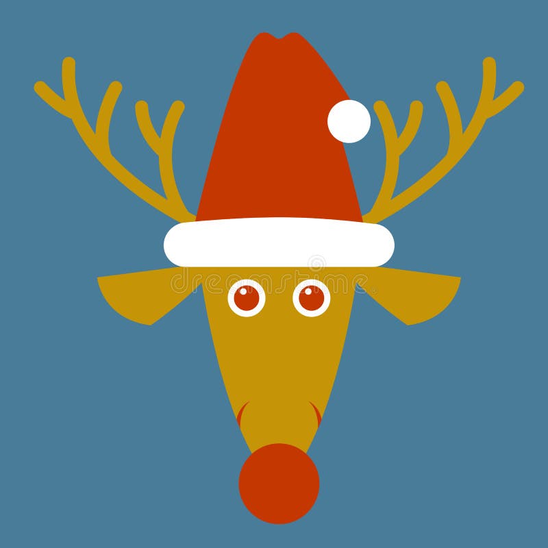 Rudolf Santa Face Stock Illustrations – 209 Rudolf Santa Face Stock ...