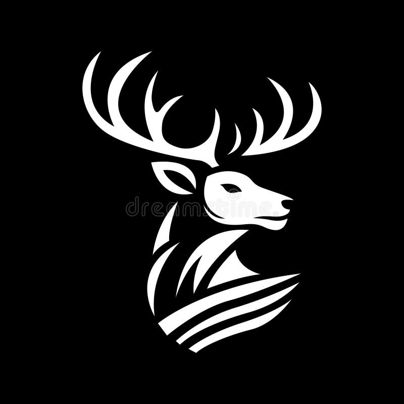 Deer Head Vector Icon, Deer Head, Deer Logo Design Template Stock ...