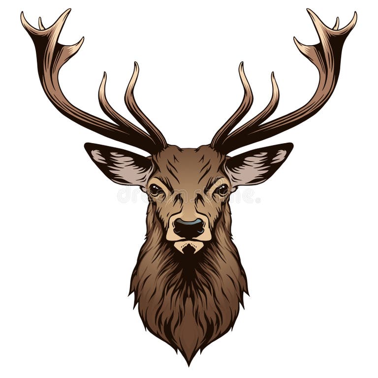 Deer Head Stock Illustrations – 52,012 Deer Head Stock Illustrations ...