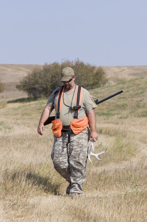 Hunter with His Dog in the Early Morning Stock Photo - Image of ...