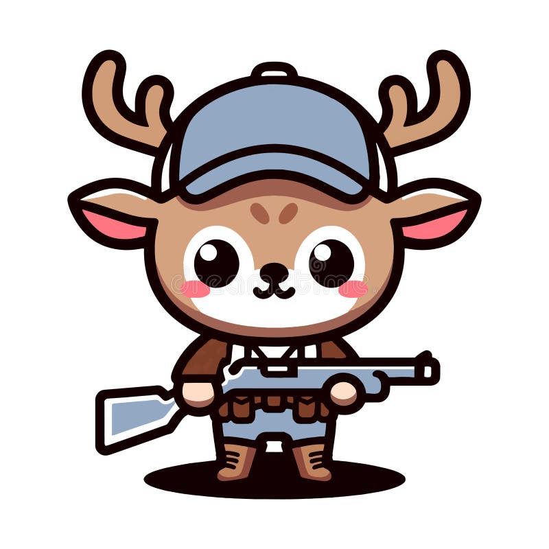 Deer Hunter Design stock vector. Illustration of aiming - 356155868