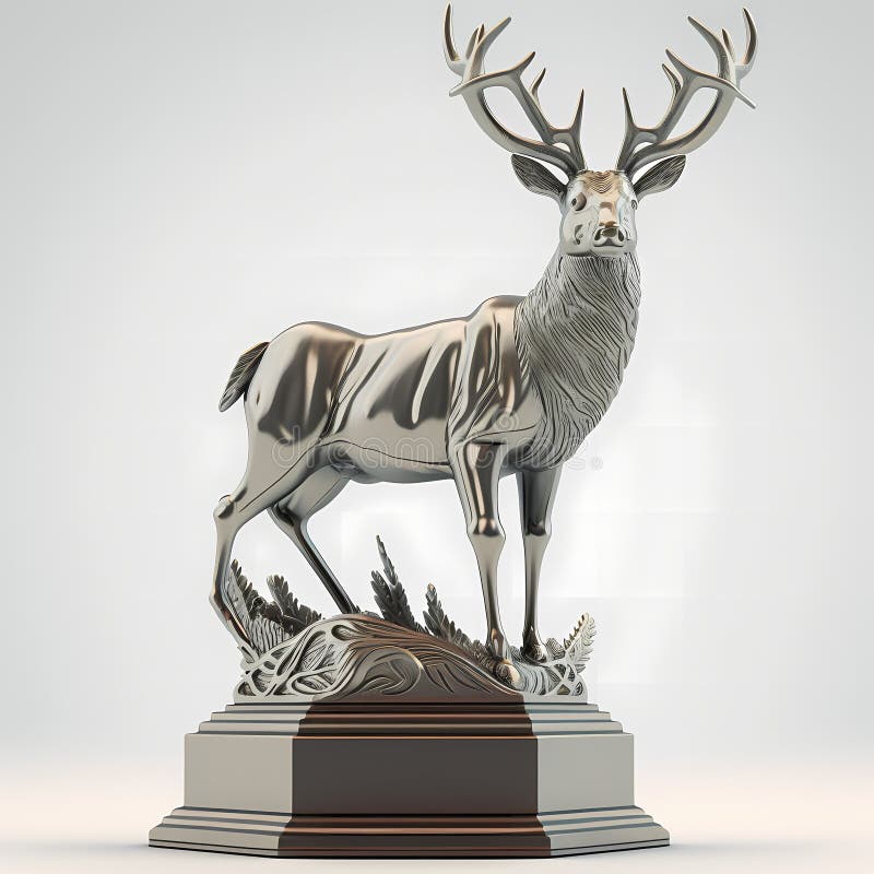 Deer Hunter Trophy. Generative AI Stock Illustration - Illustration of ...