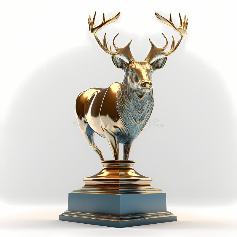 Deer Hunter Trophy. Generative AI Stock Illustration - Illustration of ...