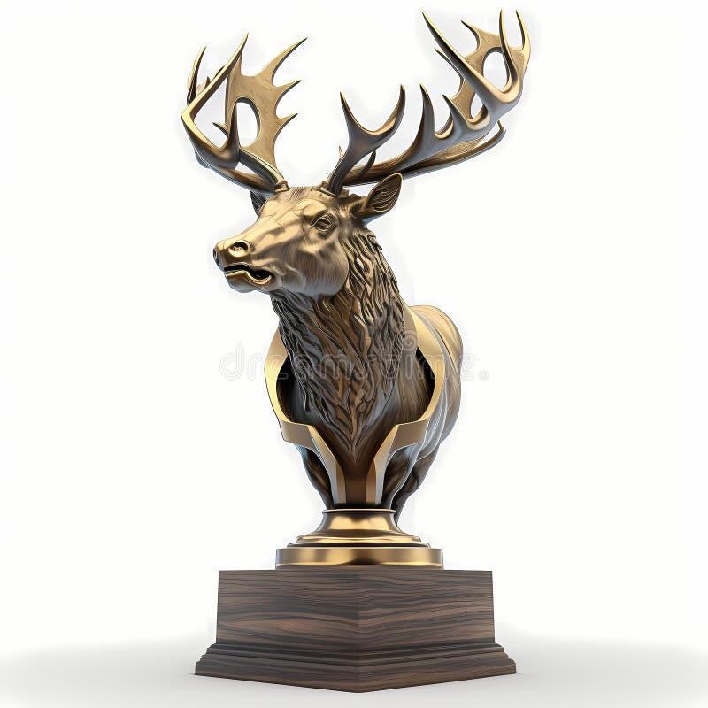 Deer Hunter Trophy. Generative AI Stock Illustration - Illustration of ...