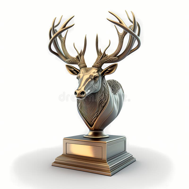 Deer Hunter Trophy. Generative AI Stock Illustration - Illustration of ...