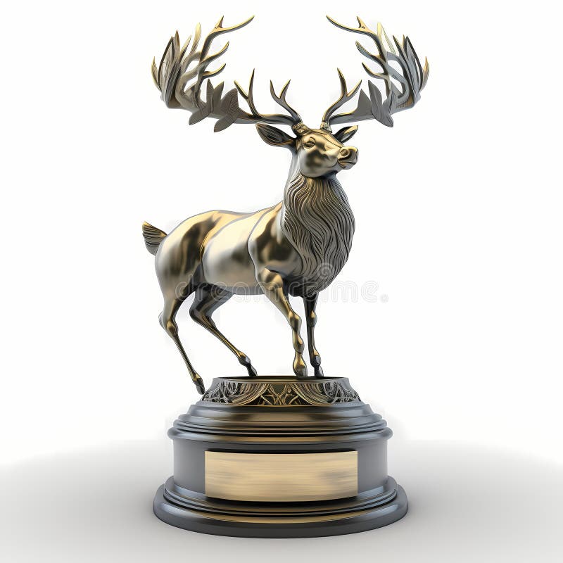Deer Hunter Trophy. Generative AI Stock Illustration - Illustration of ...