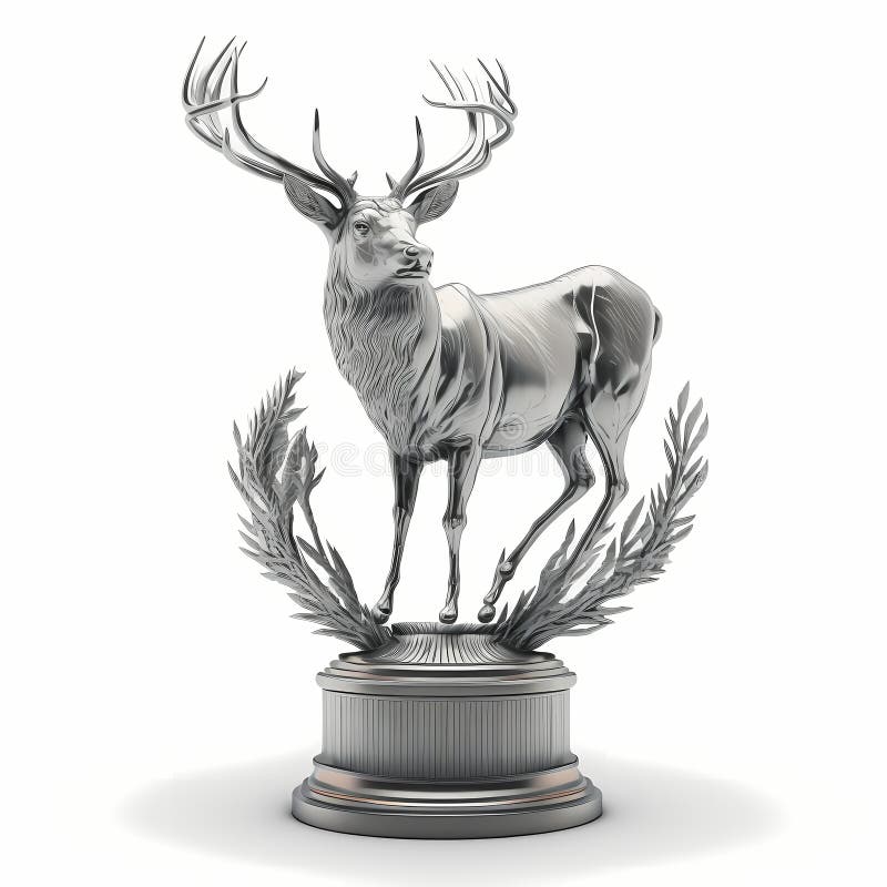 Deer Hunter Trophy. Generative AI Stock Illustration - Illustration of ...