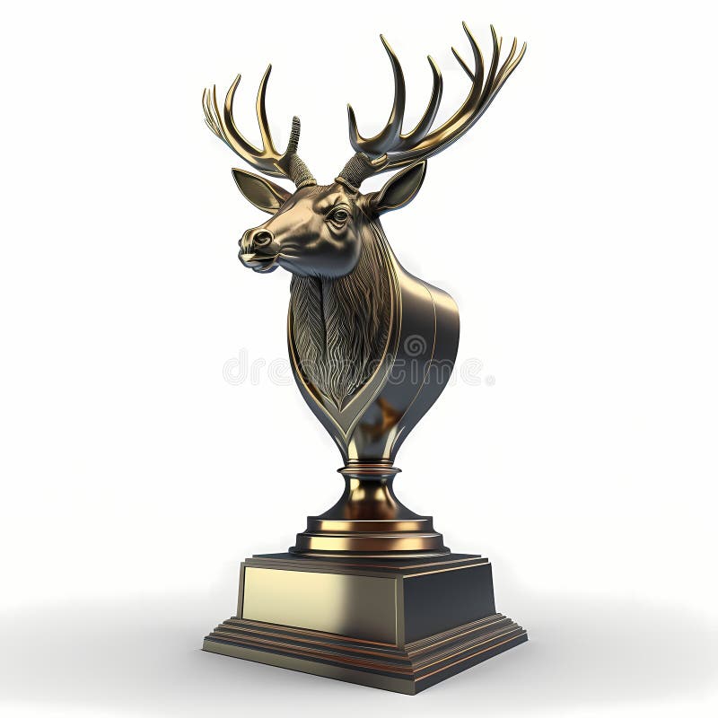 Deer Hunter Trophy. Generative AI Stock Illustration - Illustration of ...