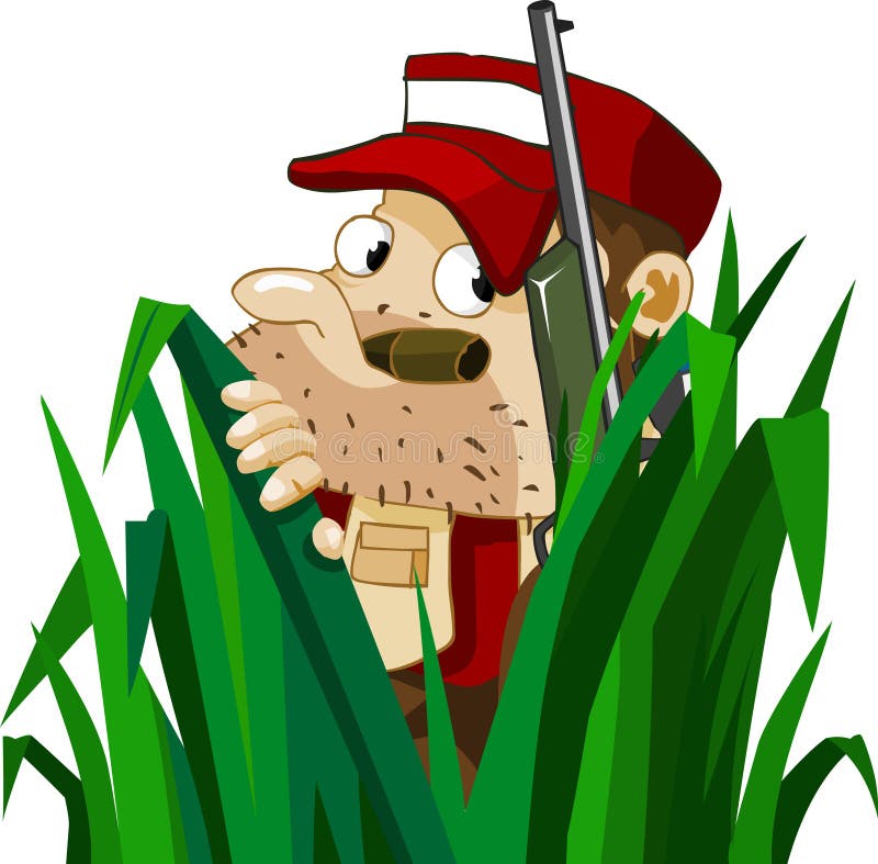 Deer Hunting Illustration stock vector. Illustration of bullet - 14801669