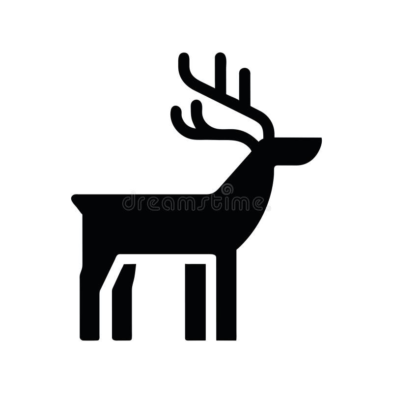 Deer icon illustration stock vector. Illustration of wild - 295530595