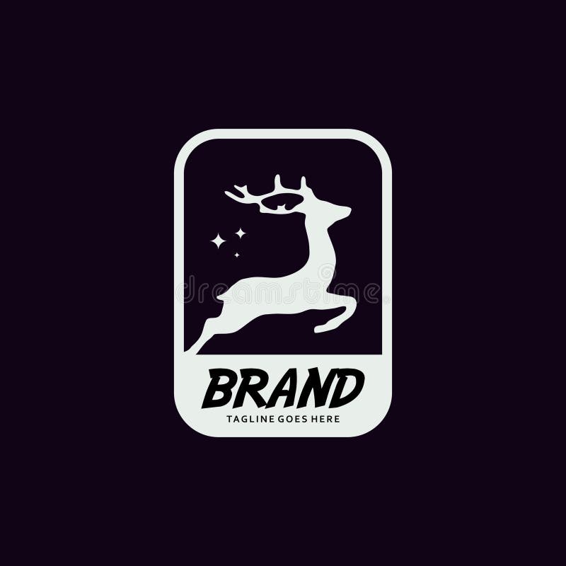 Deer Label Logo Design Template. Design Elements for Logo, Label ...