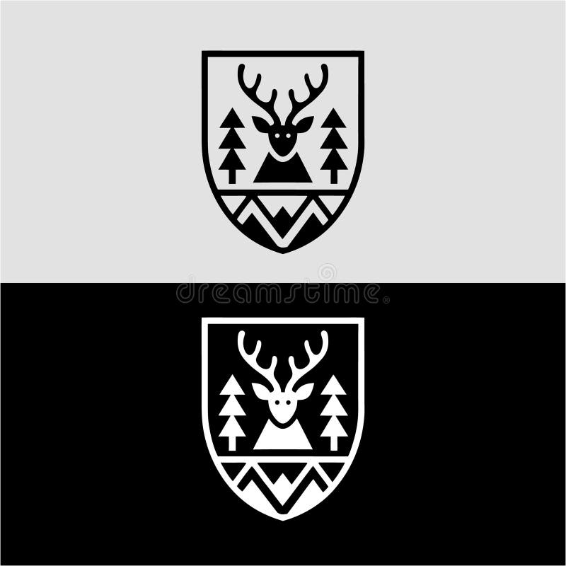 Deer Mountain Logo Design Concept Template Stock Illustrations – 245 ...