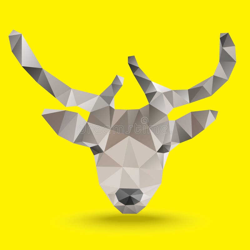 Deer polygon vector stock vector. Illustration of forests - 83851779