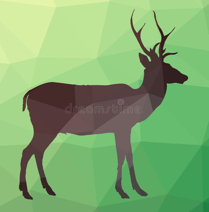 Deer Polygonal Vector Design Stock Vector - Illustration of origami ...