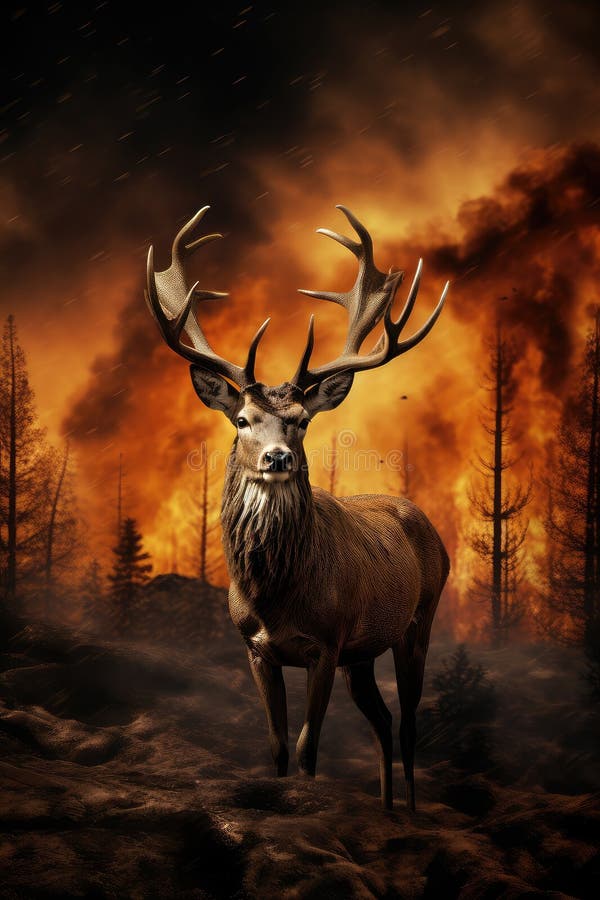 A Deer S Escape from the Burning Forest is a Testament To Its ...