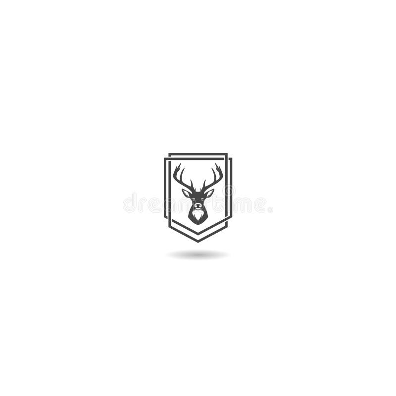 Deer Crest Shield Stock Illustrations – 149 Deer Crest Shield Stock ...