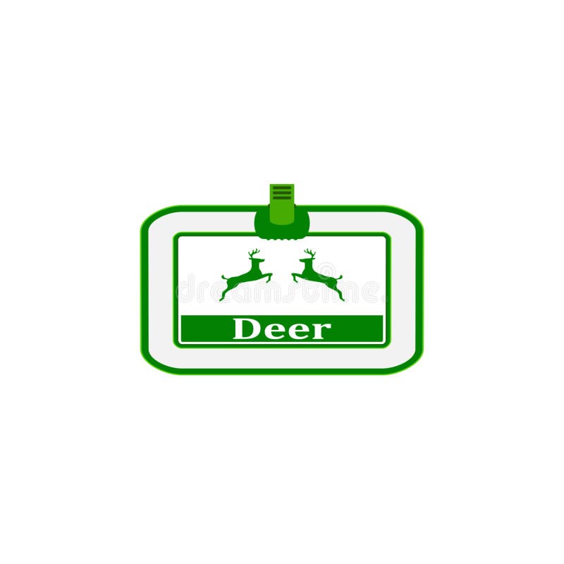 Deer sign stock illustration. Illustration of wildlife - 102203526