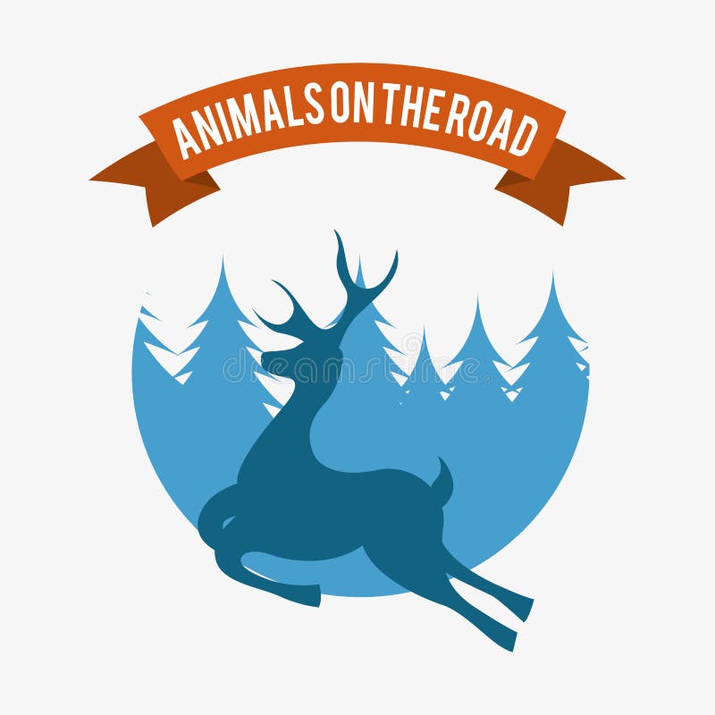 Deer signal stock vector. Illustration of hobby, contour - 50892335