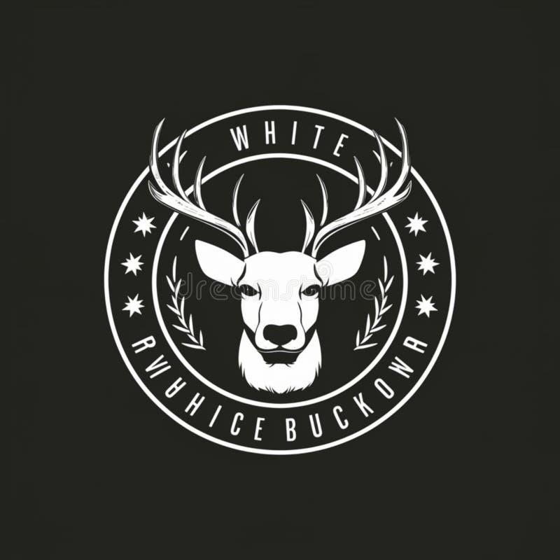 Deer Silhouette Vector What White Buckround Stock Illustration ...