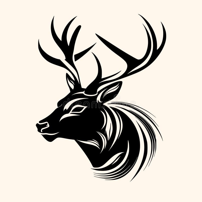Deer Vector for Logo or Icon, Drawing Elegant Minimalist Style,abstract ...