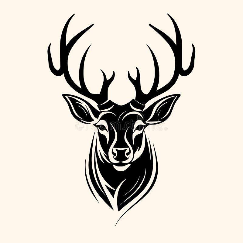 Deer Vector for Logo or Icon, Drawing Elegant Minimalist Style,abstract ...