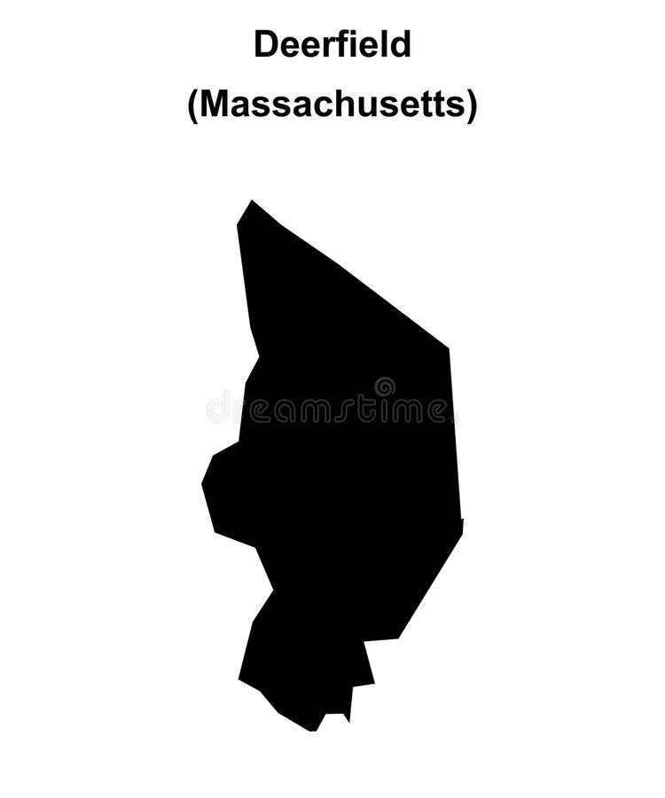 Deerfield outline map stock vector. Illustration of empty - 387364843