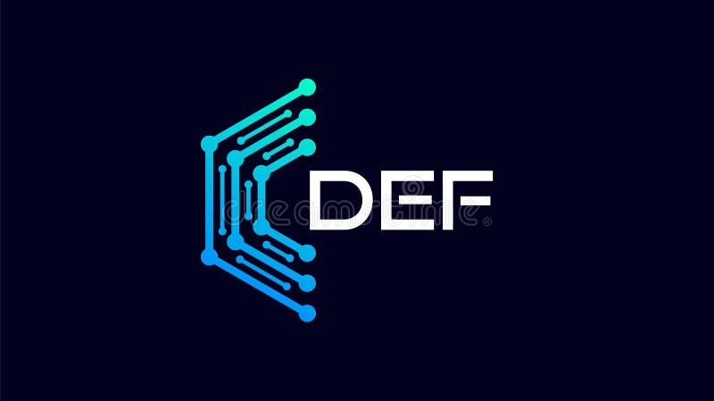 DEF Infinity Initial Letter Logo Icon Design Vector. Simple Letter. DEF ...