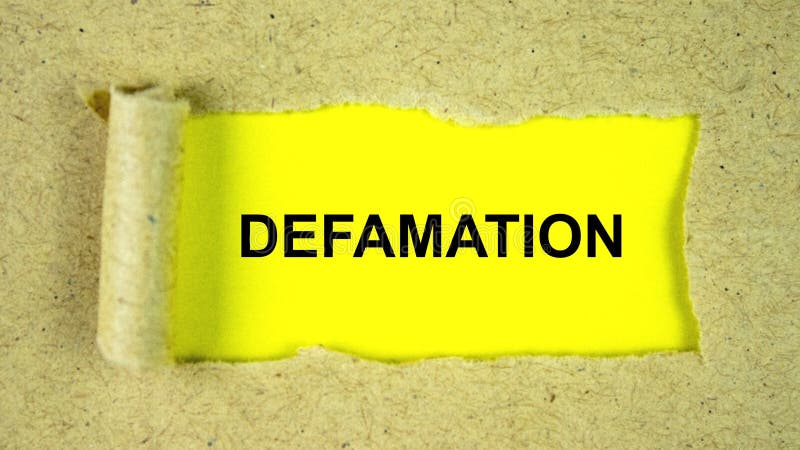 Defamation writing concept stock image. Image of poster - 375793463
